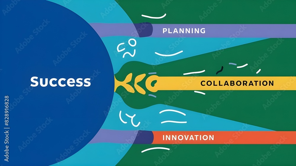 Road to success infographic. Winner cup. Business presentation slide ...