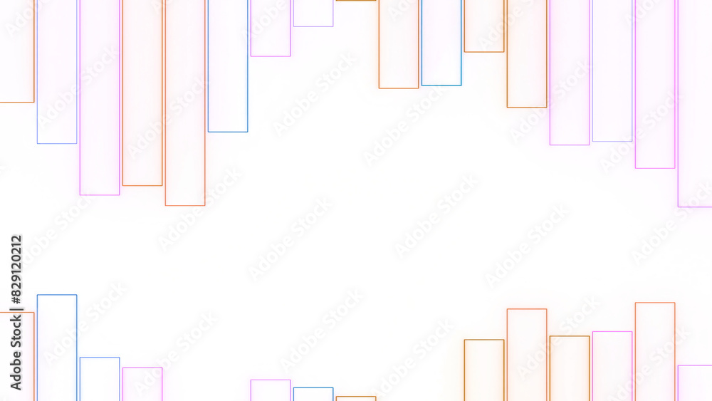 Animated background with moving lines in rhythm. Motion. Simple ...