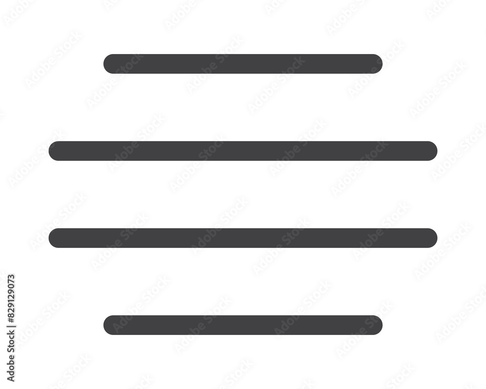Hamburger menu icon, buttons for website, UI navigation, mobile app, presentation. Vector design ...