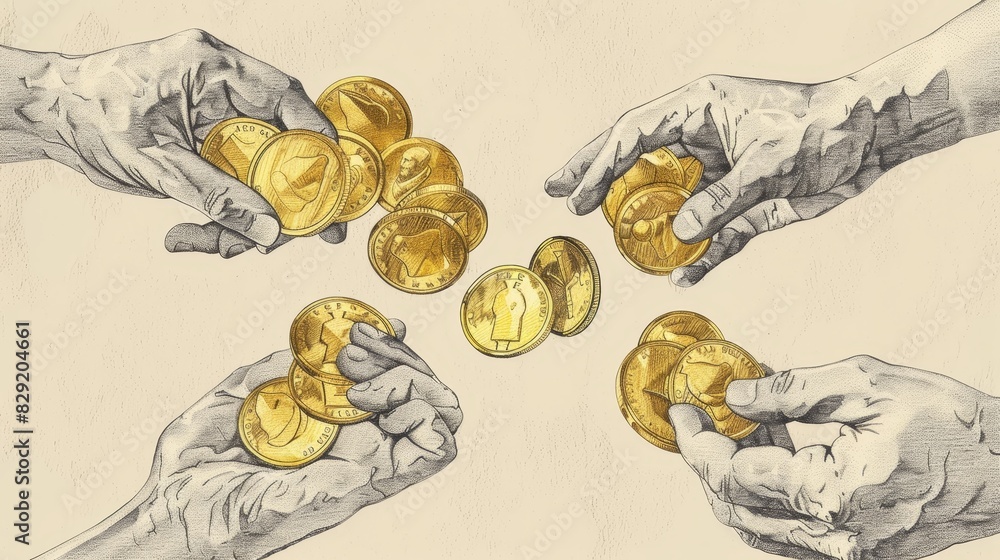 Different Investments of Gold Coins by Servants in Parable of Talents ...