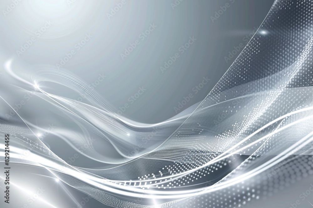 Sophistication in a sleek silver and graphite particle line wave ...