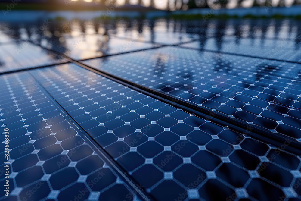 Generative ai on theme of solar cell panels in a photovoltaic power ...