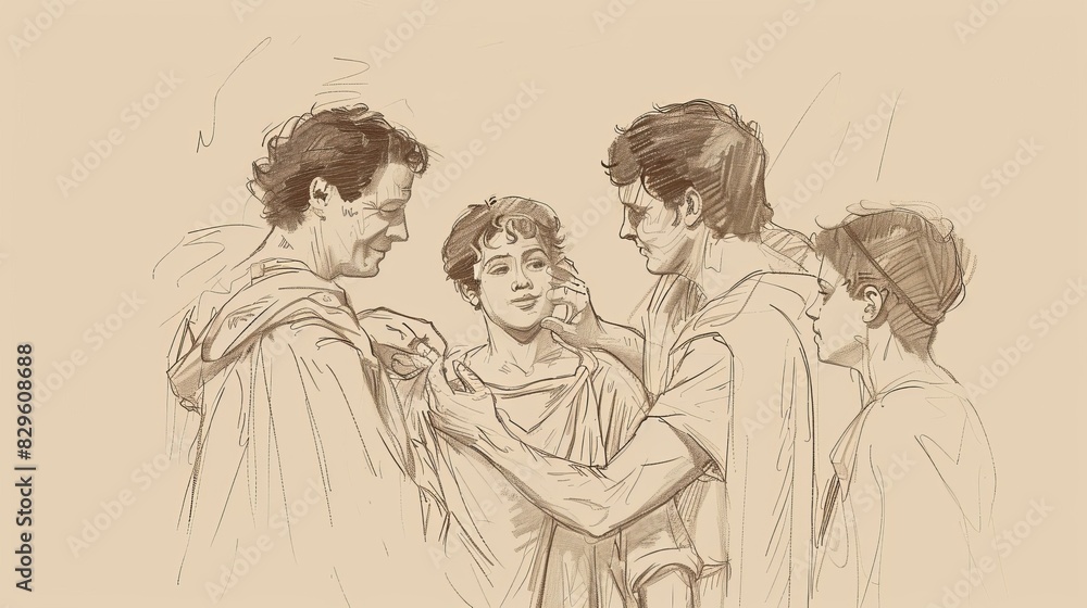 Biblical Illustration: Samuel Anoints David, Young David Chosen as King ...