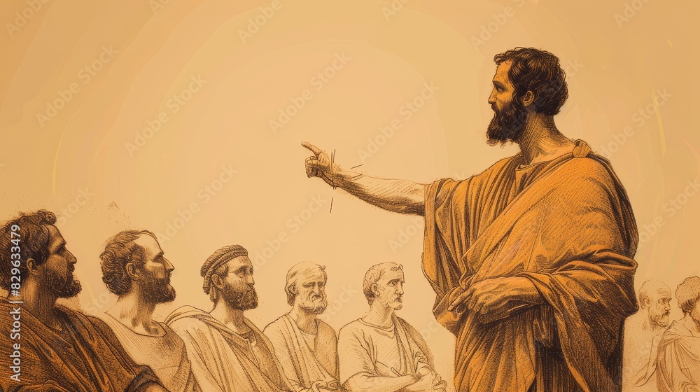 Biblical Illustration: Paul Preaches in Athens, Areopagus, Unknown God ...