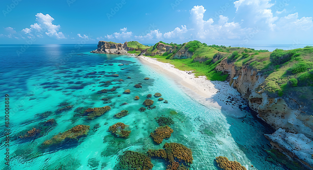 breathtaking image of Churna Island pristine white sand crystalclear ...