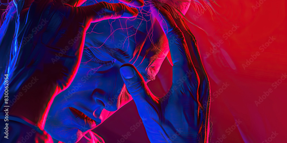 Migraine Misery: The Throbbing Agony of a Severe Headache - Visualize a ...