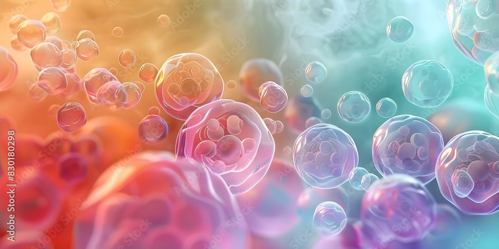 Visualization of CAR T-cell therapy illustrating genetically engineered ...