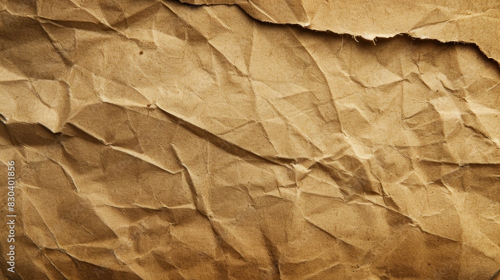 A vintage style kraft paper texture background with minimal creases ...