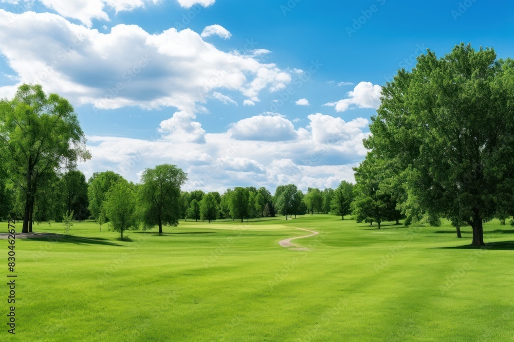 Green lawn landscape outdoors nature. Stock Photo | Adobe Stock
