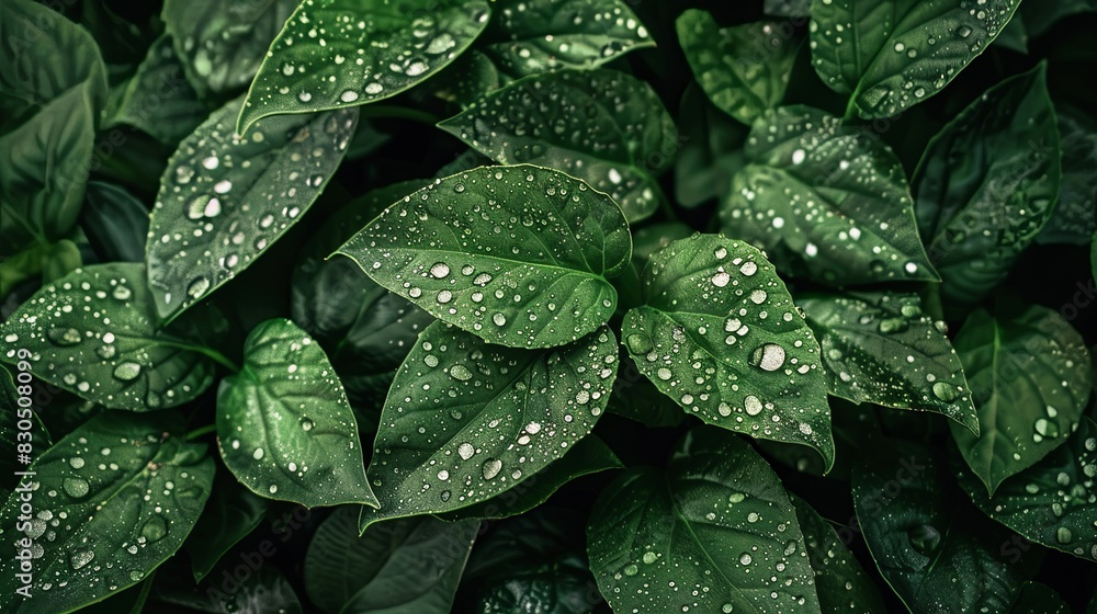 water drops leaf Green nature flora drop dew background natural fresh ...
