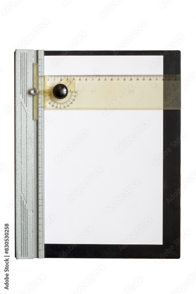 Drawing line on a white background. The old drawing line is isolated ...