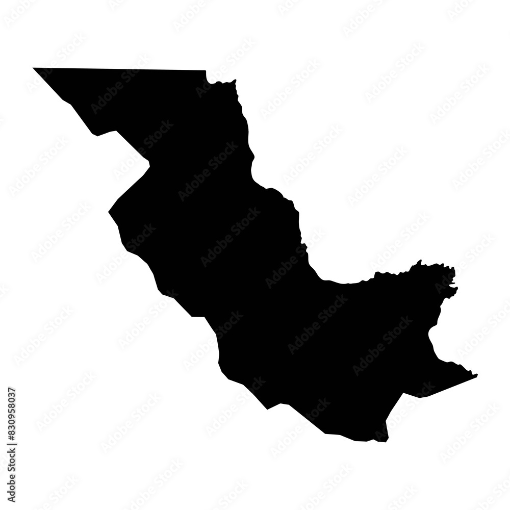 Oro Province map, administrative division of Papua New Guinea. Vector ...