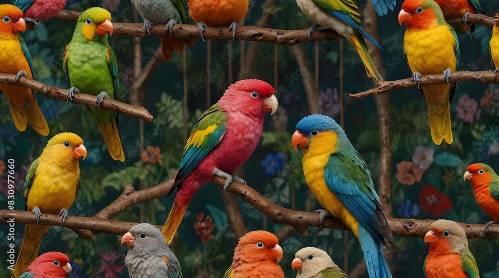 birds and nature background and wallpaper Stock Illustration | Adobe Stock