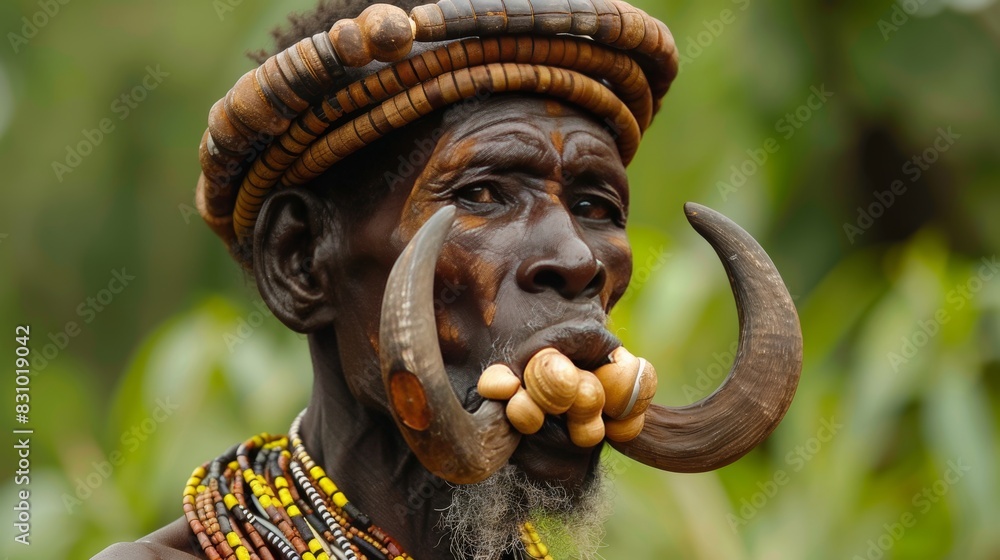 Mursi tribe women wearing traditional lip plates - indigenous people of ...