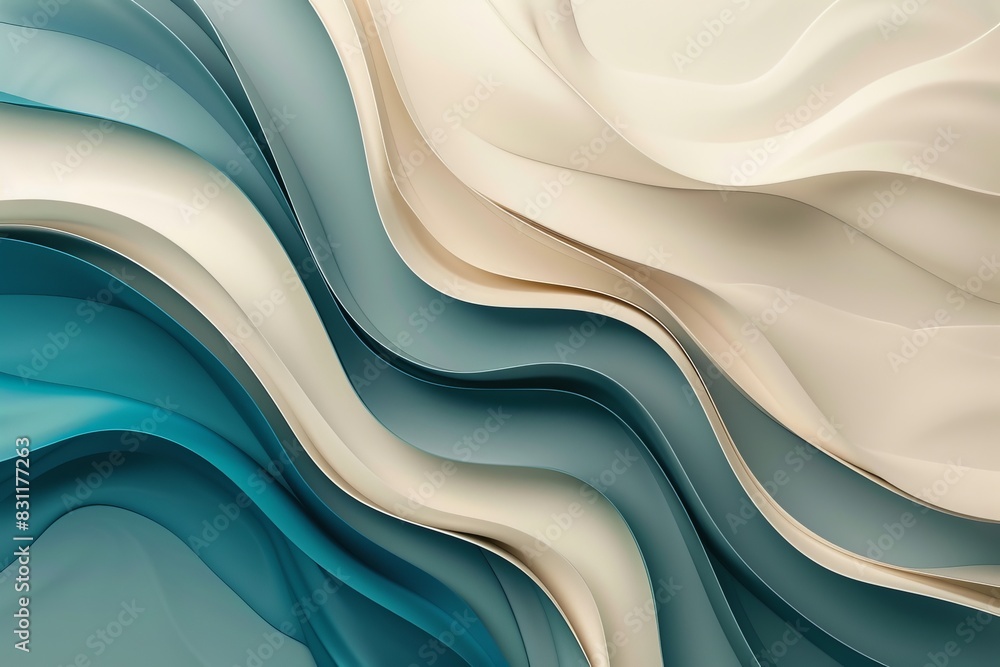 Modern Elegant Presentation Template with Smooth Curves and Clean ...
