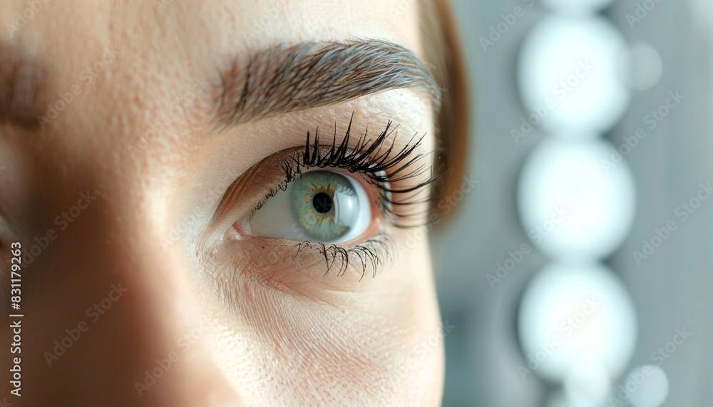 Vision test chart and laser reticle focused Stock Illustration | Adobe ...