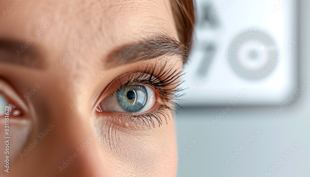 Vision test chart and laser reticle focused Stock Illustration | Adobe ...