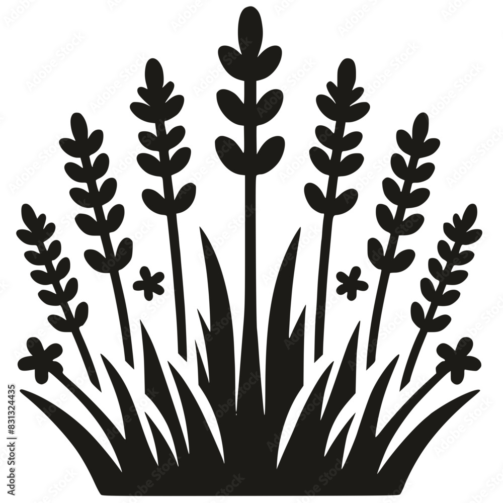 Image vectorielle Stock Flower bed SVG, Peonies SVG, Roses SVG, Lilies ...
