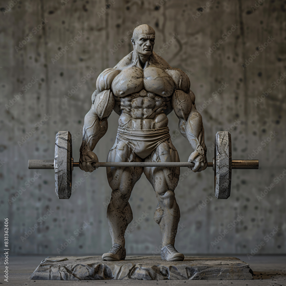 Introducing our 3D Weightlifter:powerful and determined athlete ready ...