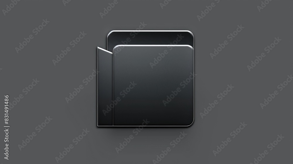 Grey Movie Folder Icon for Operating System Folder Icons Stock ...