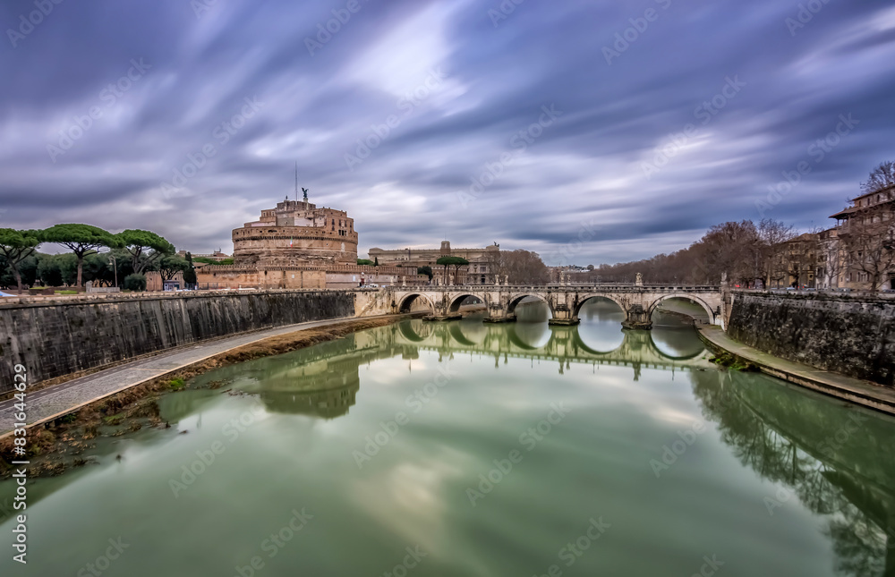 Photos from various tourist spots in capital of Italy Rome Stock Photo ...