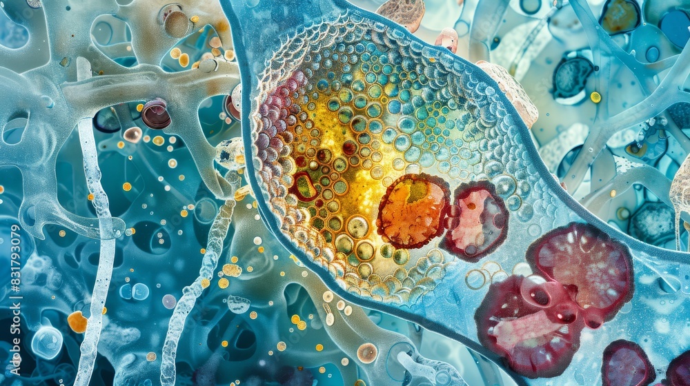 A stunning microscope image of a single-celled organism, highlighting ...