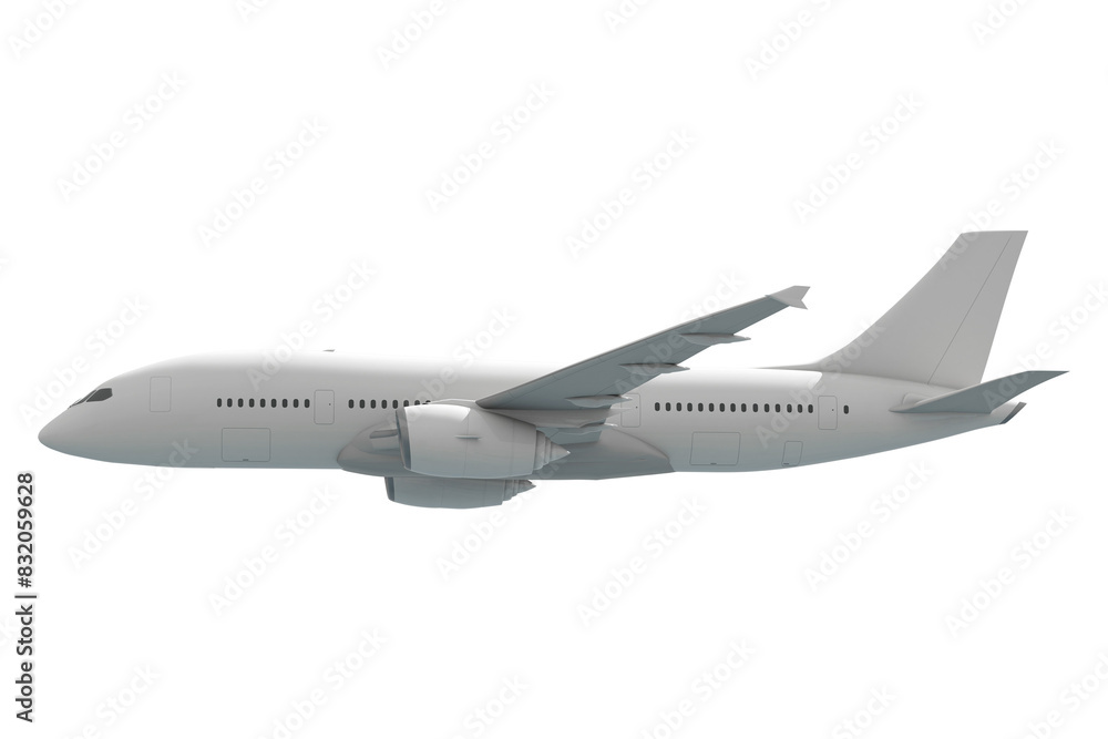3D airplane png clipart, air travel vehicle on transparent background ...