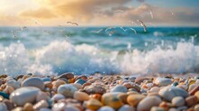 Sea Pebbles And Feather Free Stock Photo - Public Domain Pictures