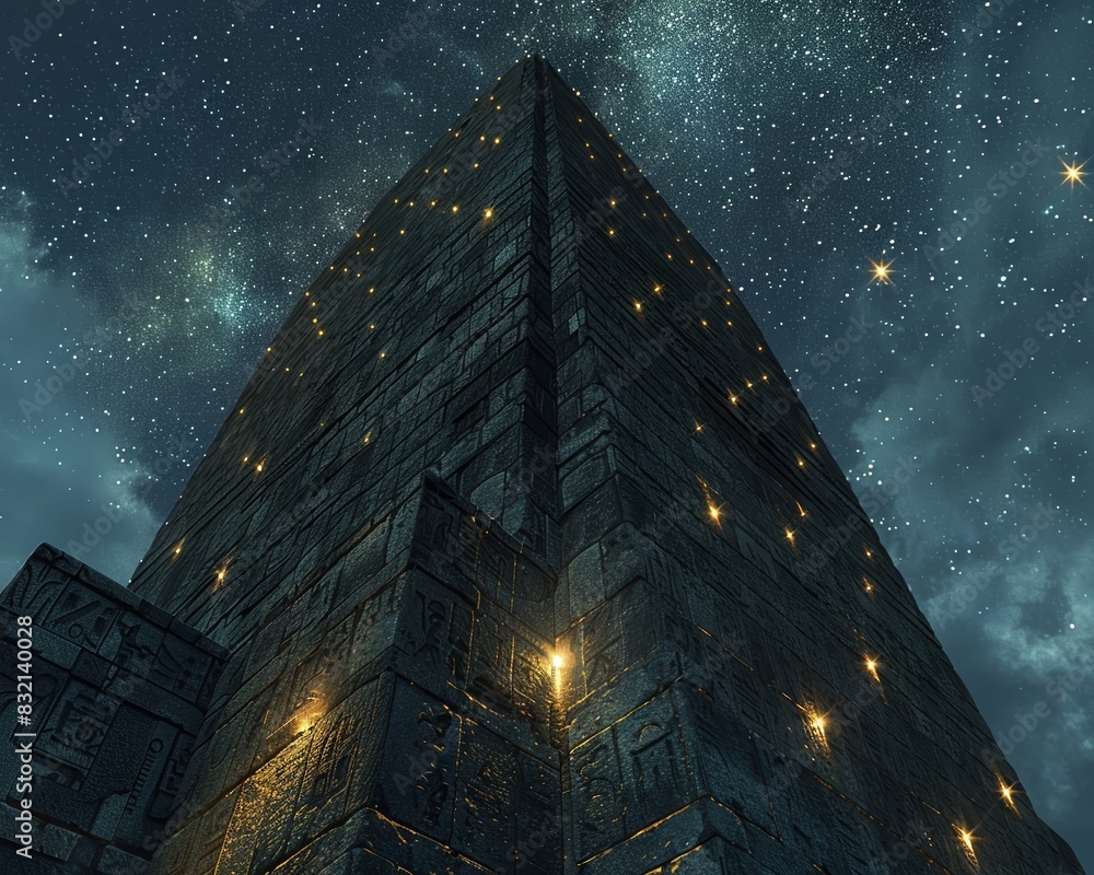 Visualize the Library of Alexandria as a beacon of light illuminating ...