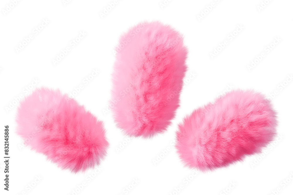 Pink blink png fluffy 3D shape, transparent background Stock ...
