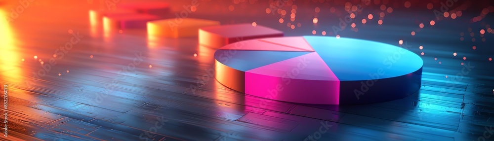 Market Share Analysis A modern 3D pie chart showing different market ...
