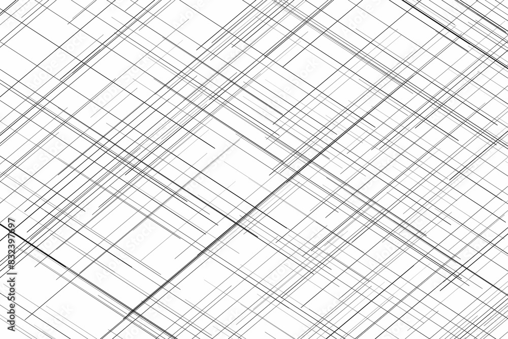 Chaos. Graphic illustration of scattered lines. Use as design element ...