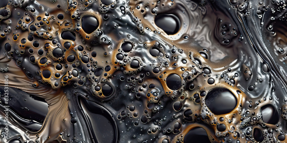 Squalid Scum Accumulation: Microscopic view of squalid and scummy ...