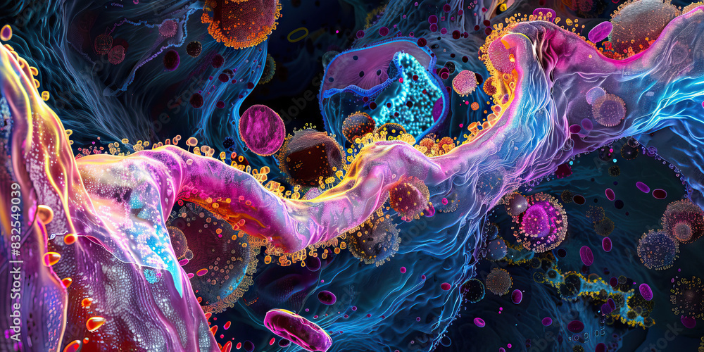 Neurodegenerative Disease Pathology: Close-up microscopy of animal ...