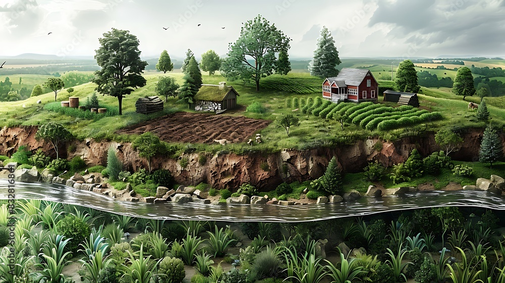 infographic comparing traditional vs modern methods of irrigation in ...