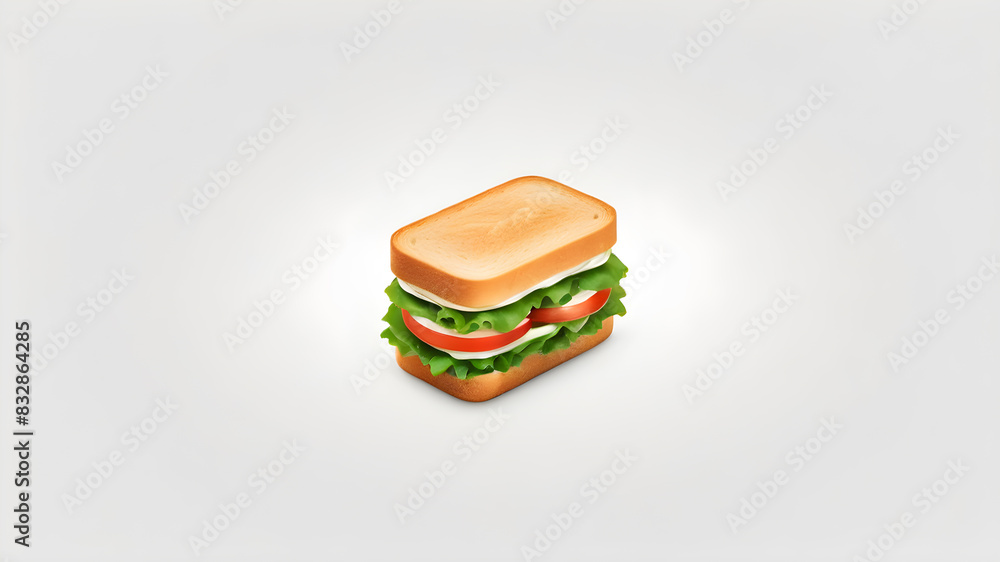 Mini sandwich logo icon emblem symbol isolated on white background ...