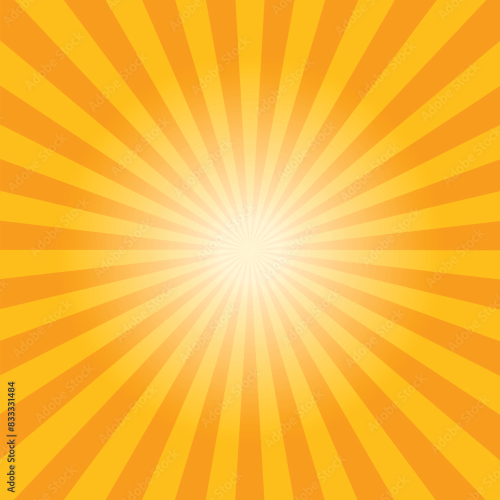 Abstract sunburst brochure design template. sun rays cartoon ...
