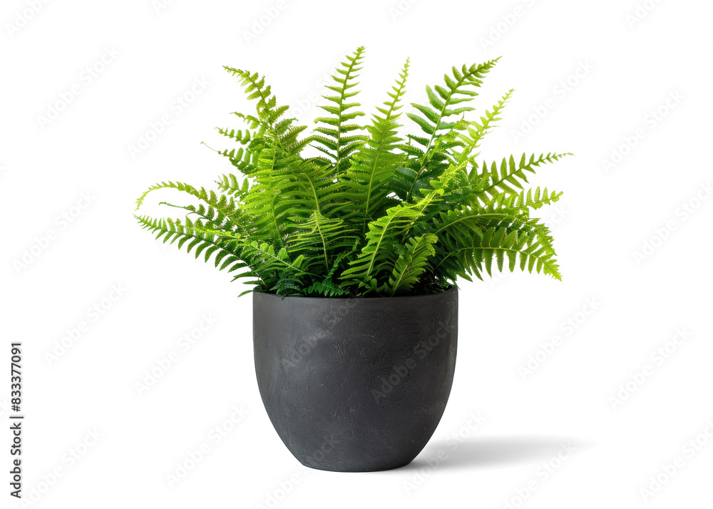 Fern plant in a pot on a transparent background Stock Photo | Adobe Stock