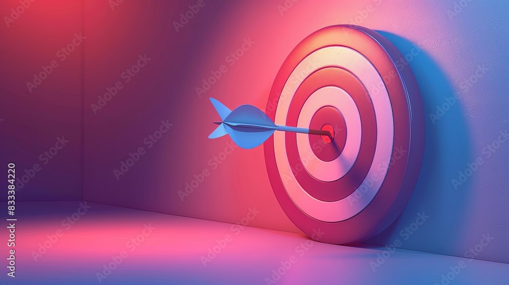 Target Achievement An icon of a target with a bullseye, representing ...