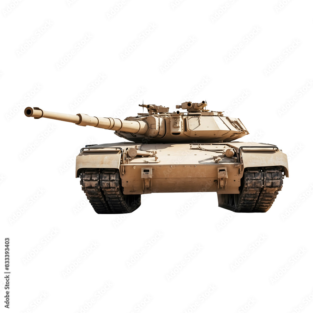 Defense Force a modern Attacker battle tank isolated o n transparent ...