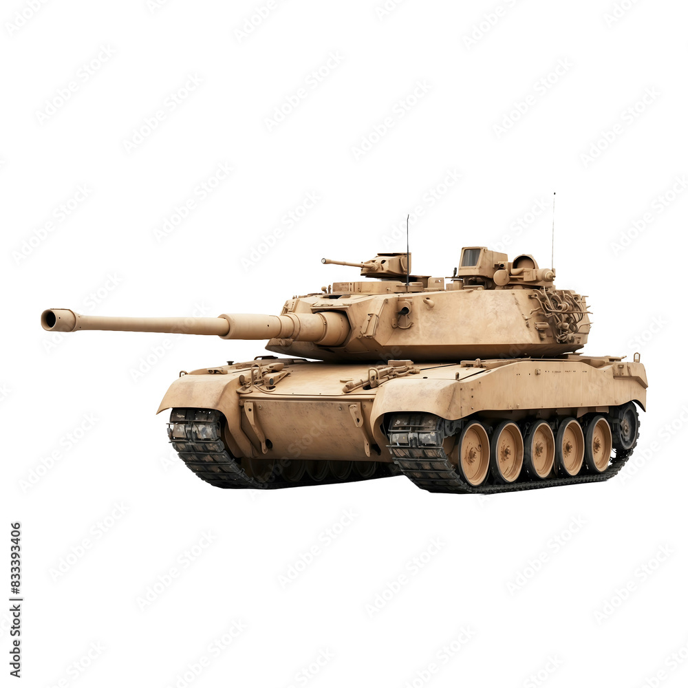 Defense Force a modern Attacker battle tank isolated o n transparent ...