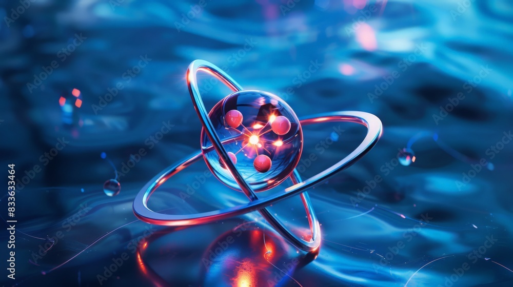 Argon atom: Visualize an argon atom, highlighting its 18 protons, 22 ...