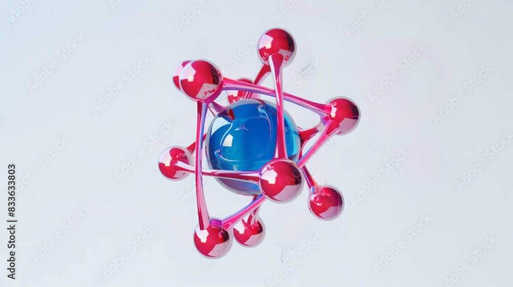 Boron atom: Illustrate the boron atom, detailing its 5 protons, 6 ...