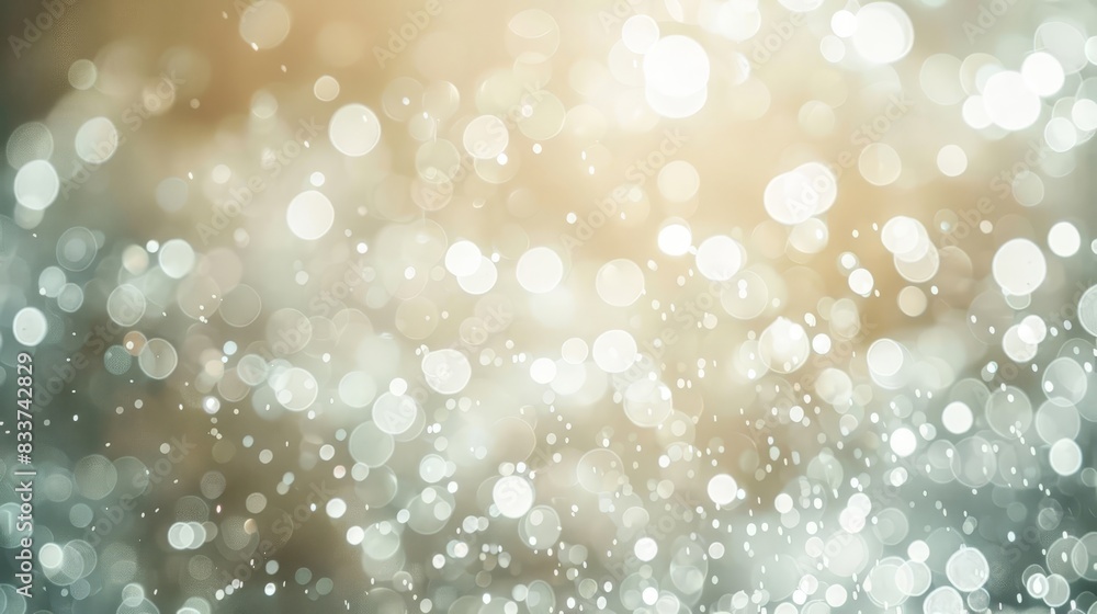 abstract blur bokeh background with ivory and white silver colors ...