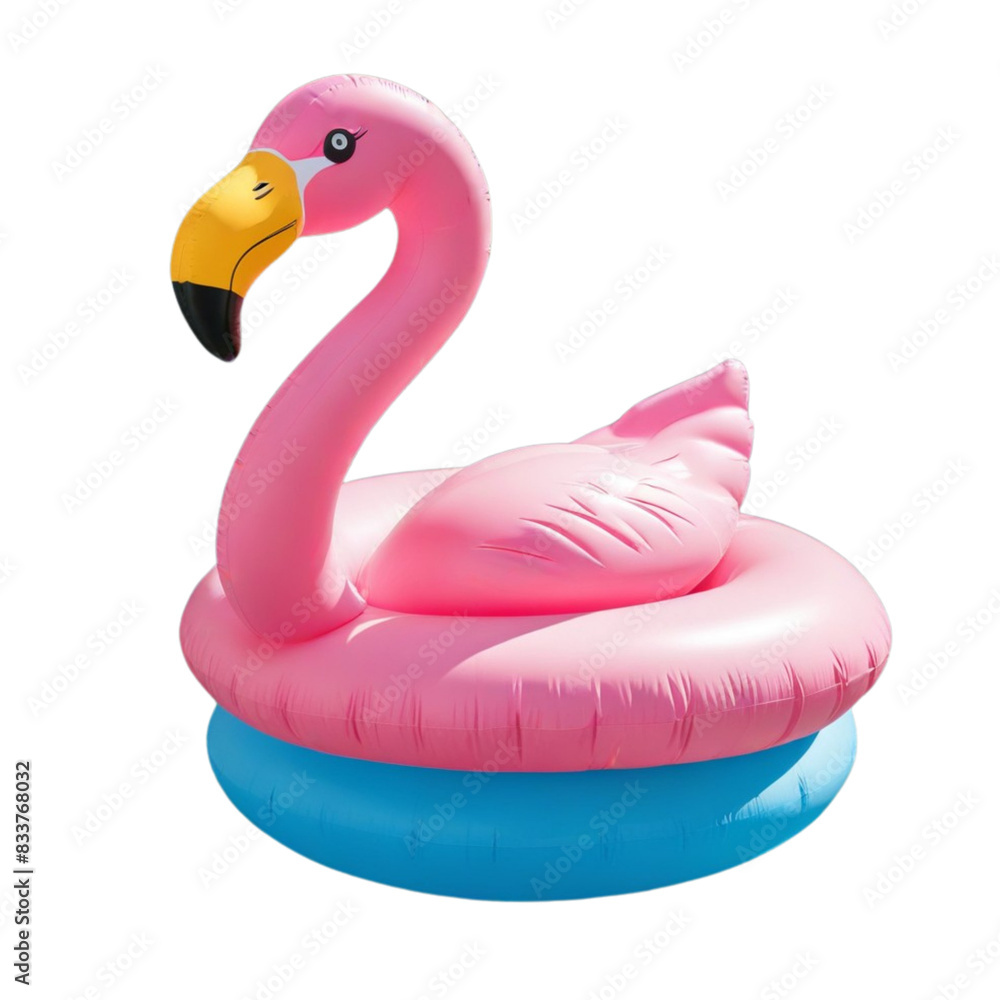 3d inflatable swimming rings. pool rubber circle top and side view on ...