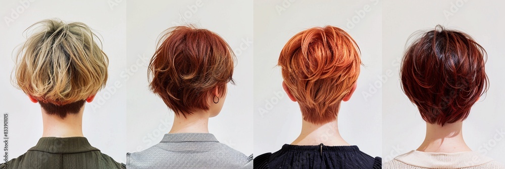 Ilustración de Stock Hair of different shades of brunette, blonde ...