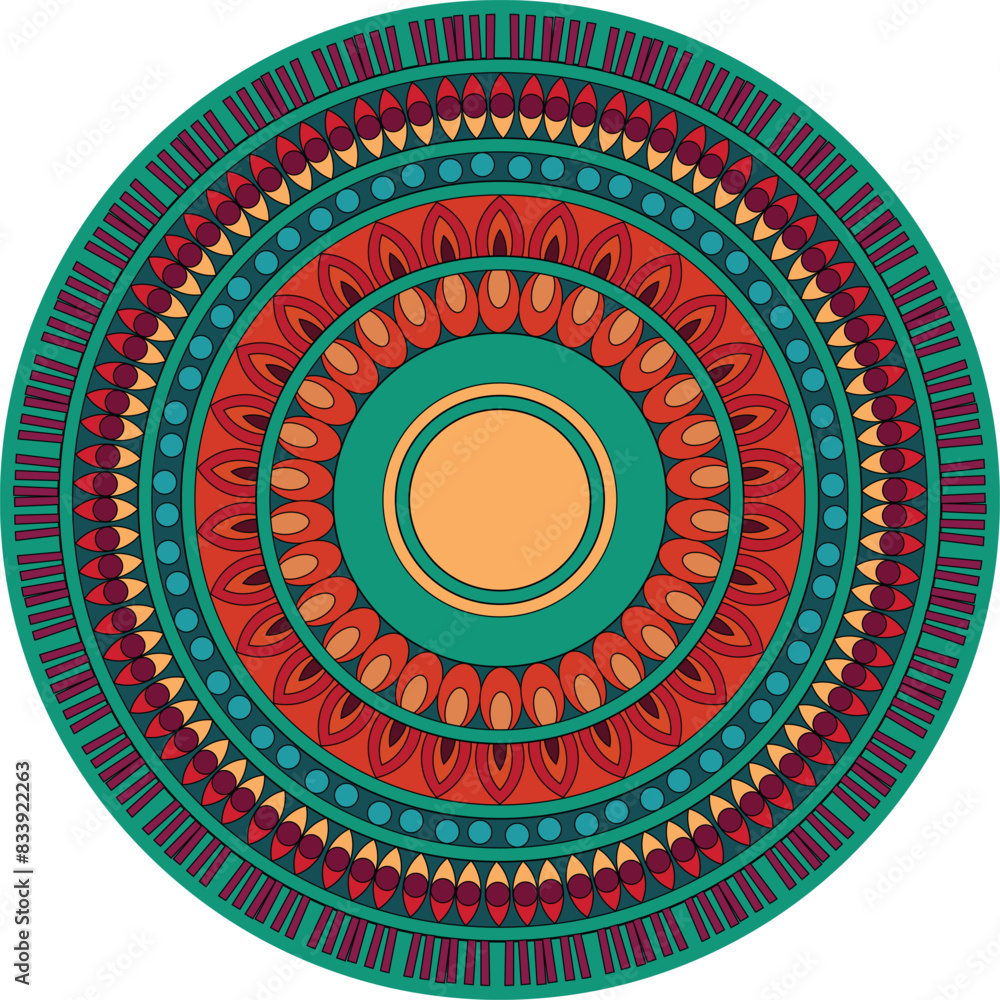 Indian ethnic pattern. traditional patterned Native American art is a ...