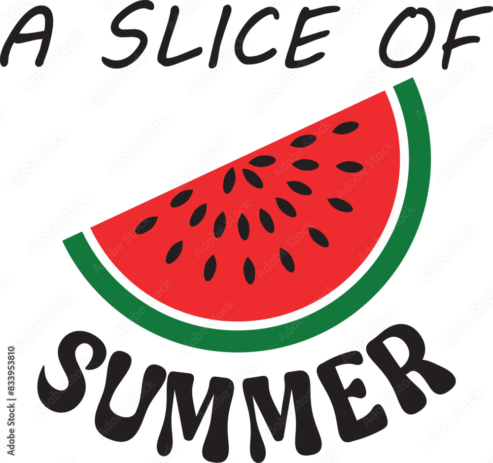 A Slice of Summer SVG Cut File for Cricut and Silhouette, EPS Vector ...