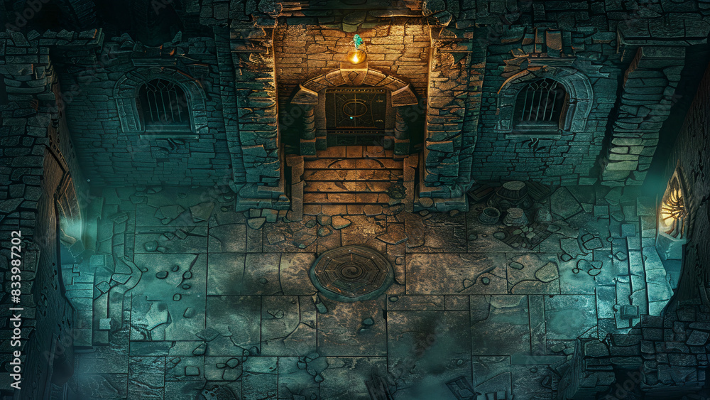 Crypt Battlemap DnD,RPG Map for Dungeons and Dragons,game background ...