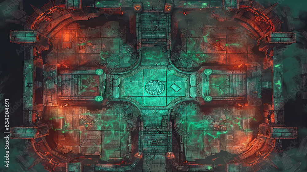 Crypt Battlemap DnD,RPG Map for Dungeons and Dragons,game background ...